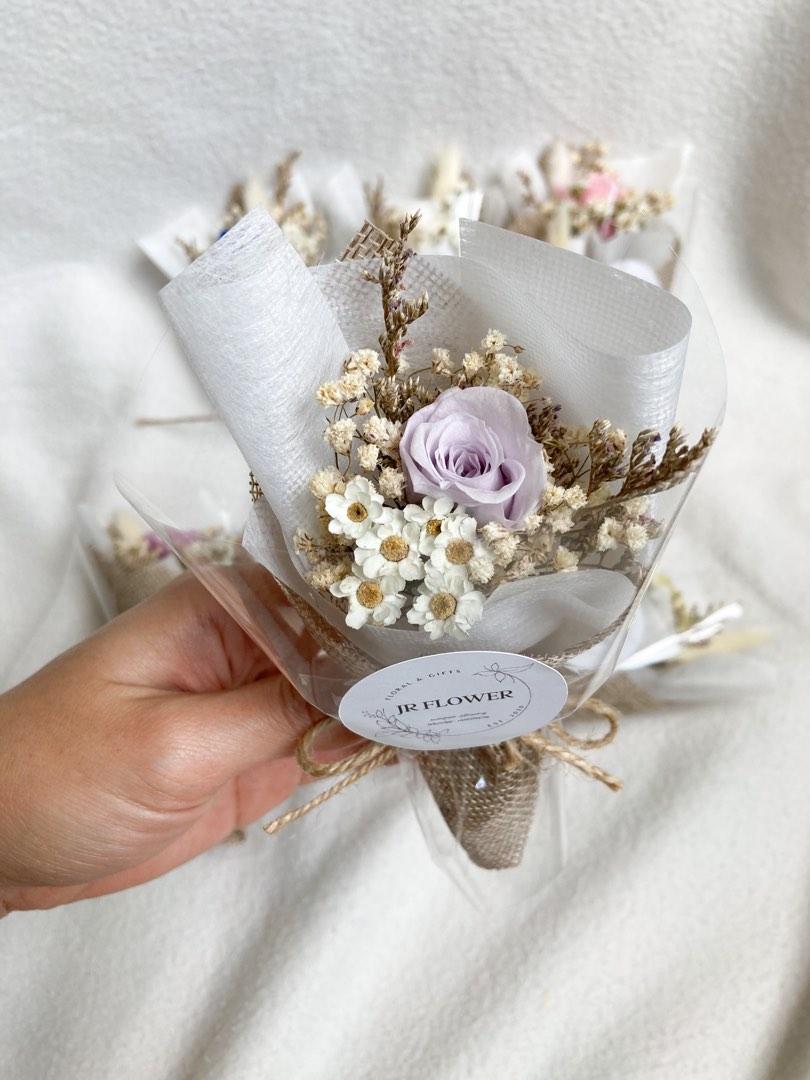 Petite Size Preserved Rose Bouquet, Hobbies & Toys, Stationery & Craft ...