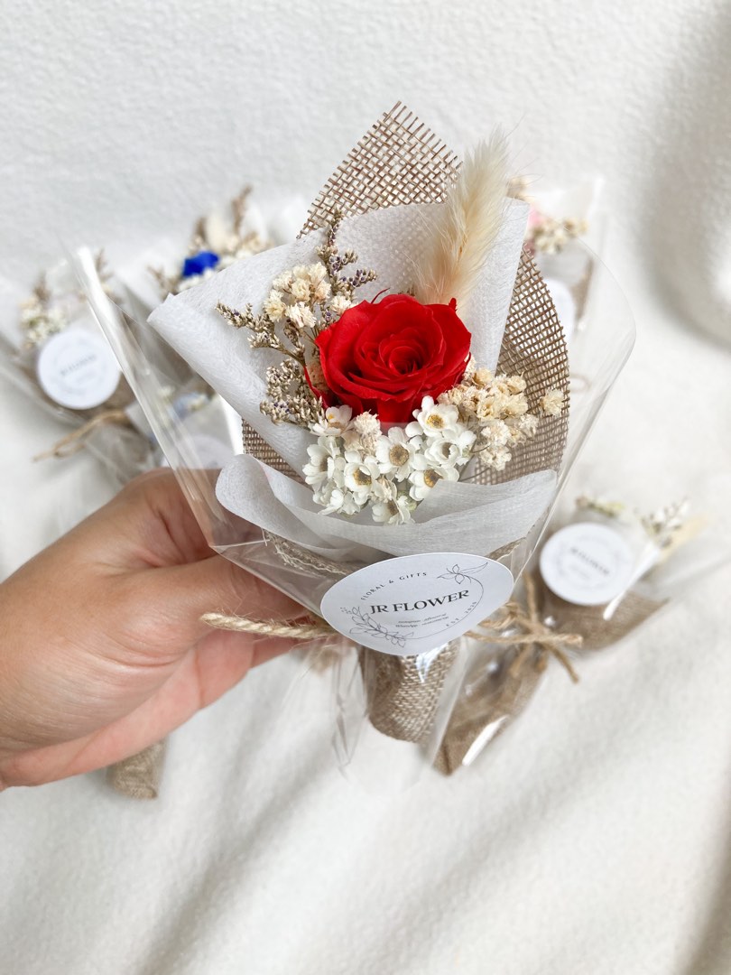 Petite Size Preserved Rose Bouquet, Hobbies & Toys, Stationery & Craft ...