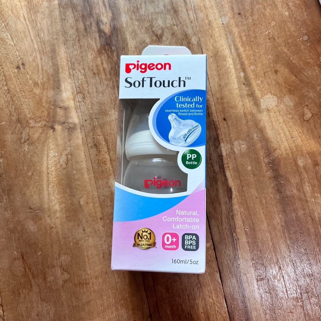 Pigeon Soft Touch Baby Bottle PP 160ml/5oz, Babies & Kids, Nursing & Feeding, Breastfeeding ...