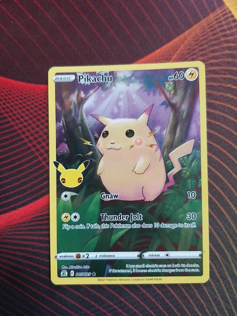 Pikachu Celebrations Card #5/25, Hobbies & Toys, Toys & Games on Carousell