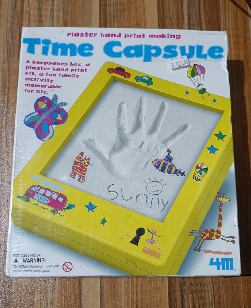 Plaster Hand Print Making Time Capsule, Hobbies & Toys, Toys & Games on ...