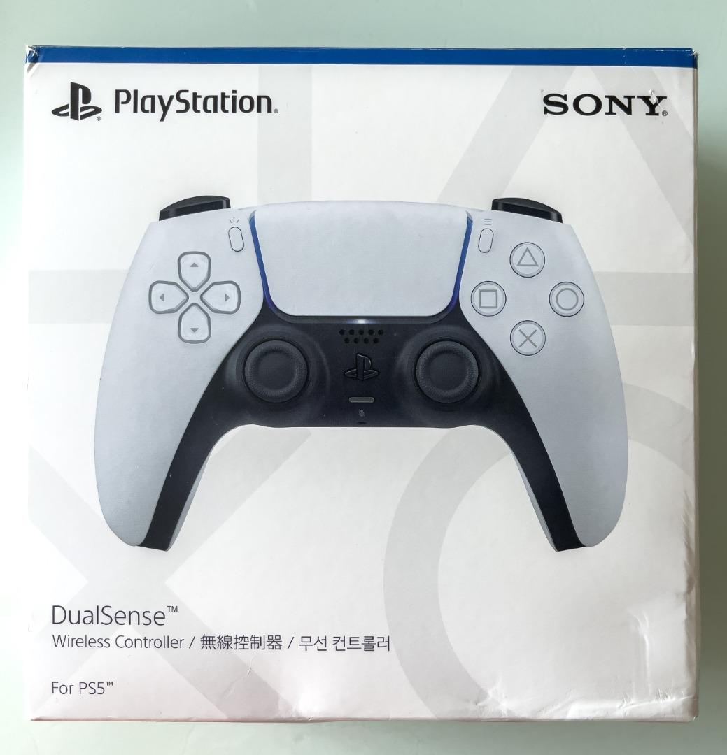 PLAYSTATION SONY DUALSENSE PS5 WIRELESS CONTROLLER- white, 電子遊戲, 遊戲機配件 ...