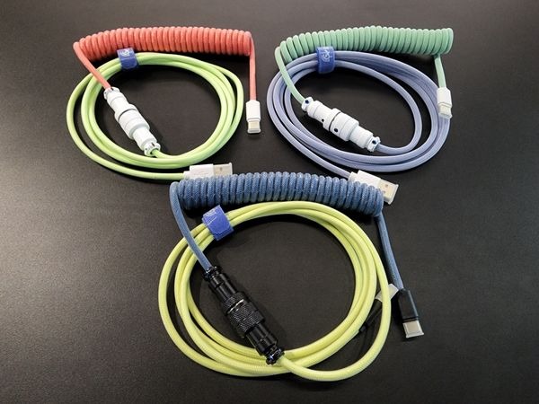 Premicord Keyboard Coiled Cable (Strawberry Frog, Iris & Daybreak ...