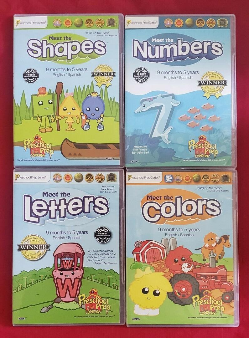 PRESCHOOL PREP SERIES COLLECTION DVD Meet the Letters, Shapes, Numbers ...