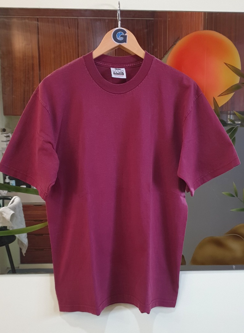 Pro Club Pro Club Heavy Weight Large Maroon Shirt, Men's Fashion, Tops ...