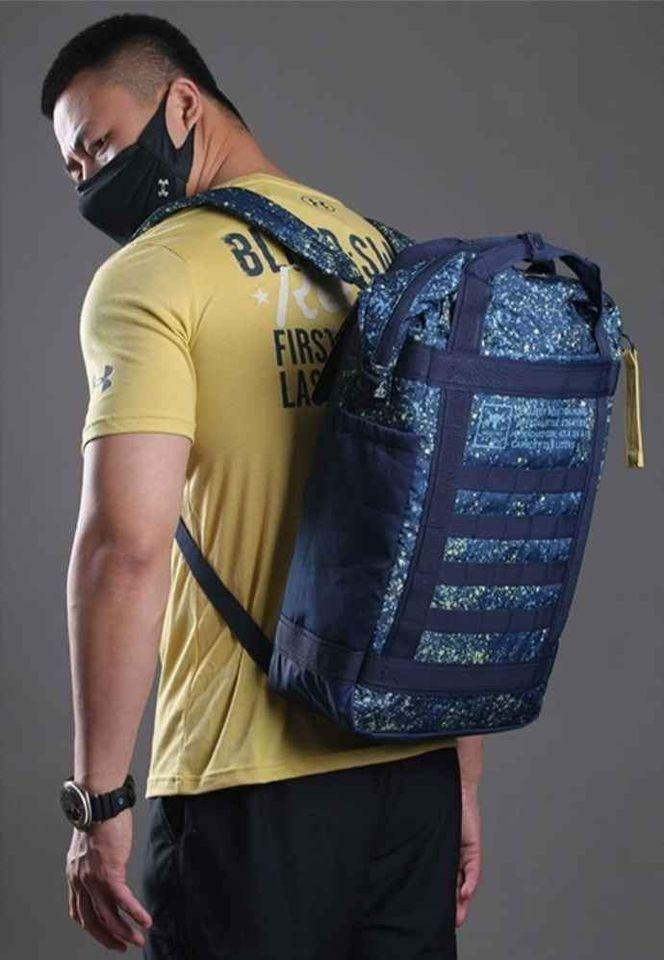Project Rock Military Duffle Backpack Navy Blue Color 30L Water ...