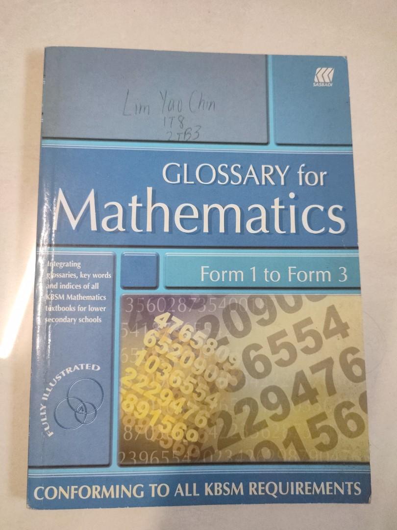 PT3 | SPM Glossary for Mathematics Form 1 to Form 3, Hobbies & Toys ...