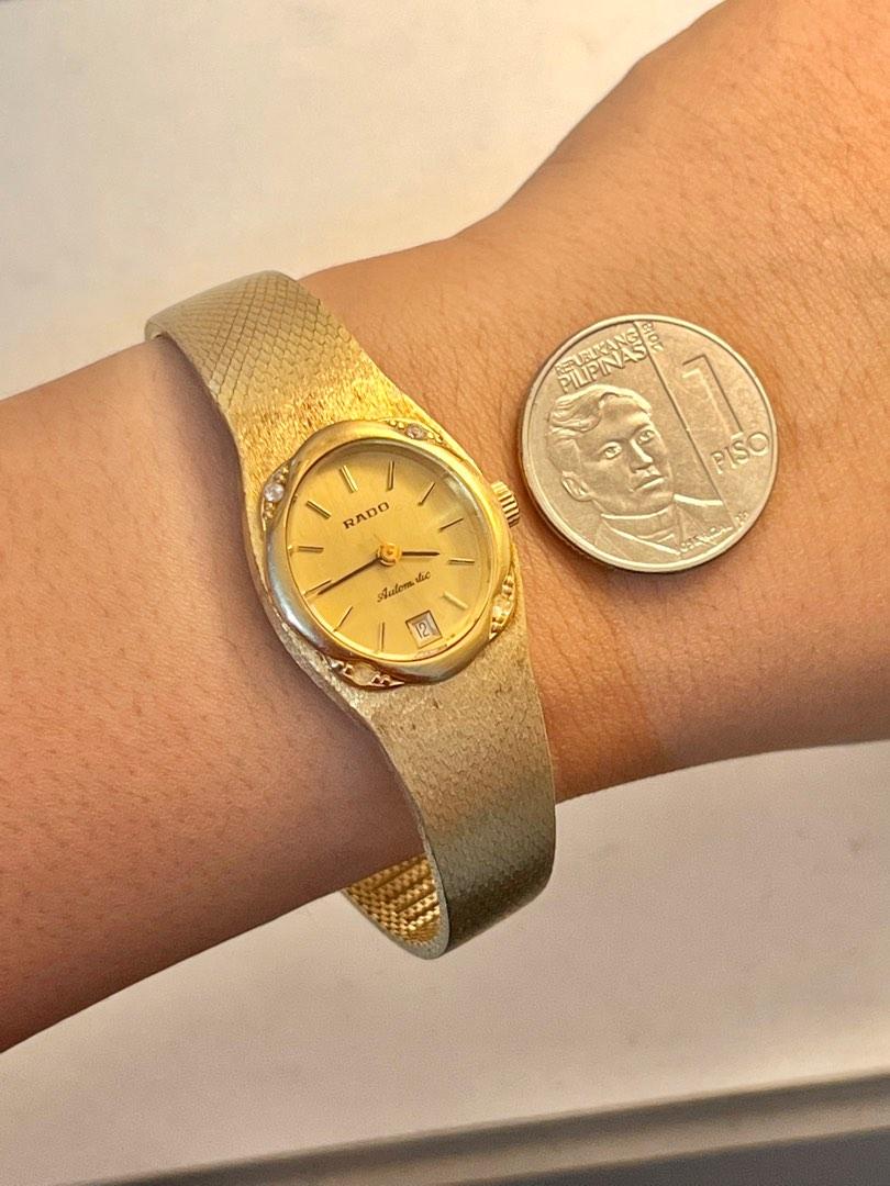 Rado Vintage Gold Preloved Ladies Watch, Women's Fashion, Watches ...
