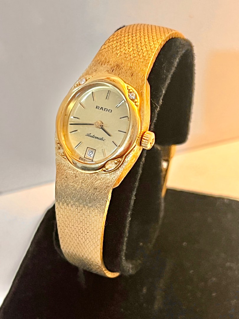 Rado Vintage Gold Preloved Ladies Watch, Women's Fashion, Watches ...