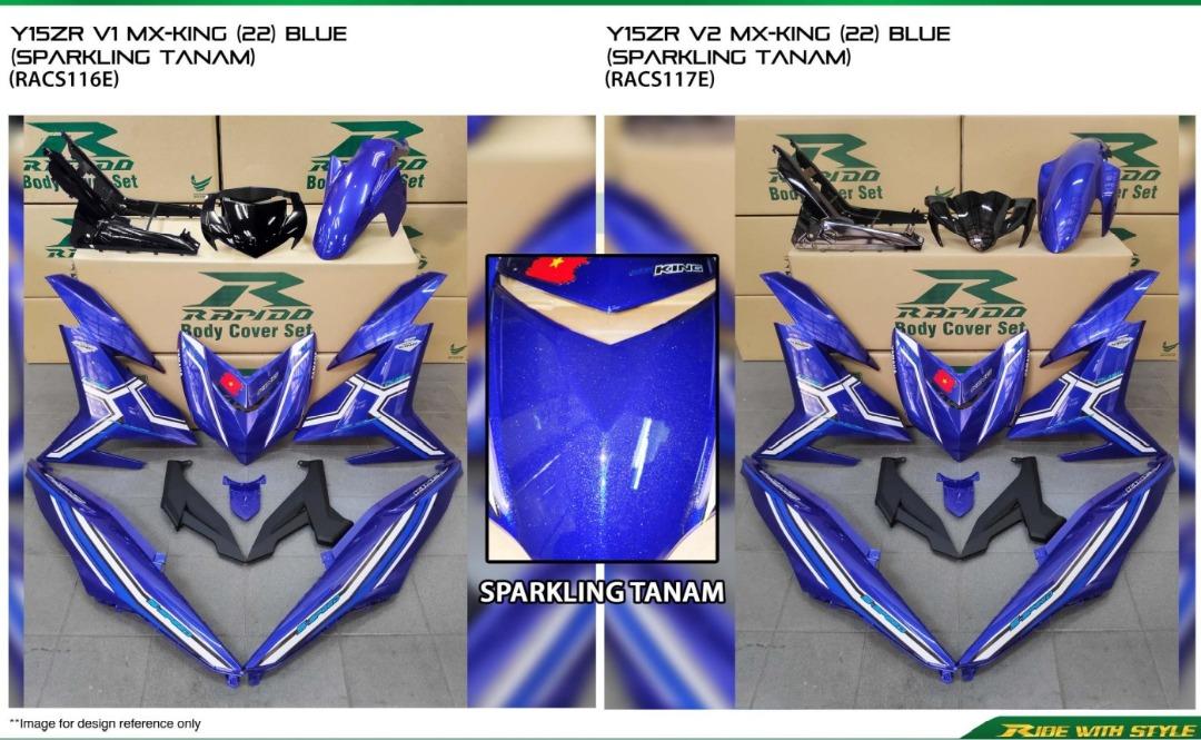 Rapido Cover Set Coverset Sniper150 / Y15 / MX KING / Exciter 150 ...