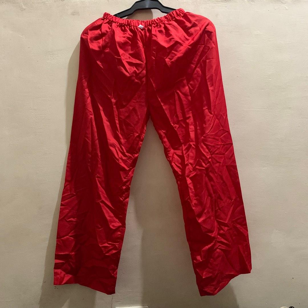 Red Pants for Filipiniana, Women's Fashion, Bottoms, Other Bottoms on ...