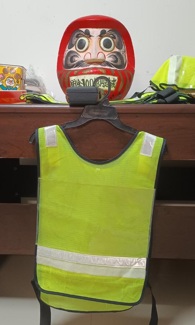 Reflectorized neon green vest japan, Motorbikes, Motorbike Parts ...