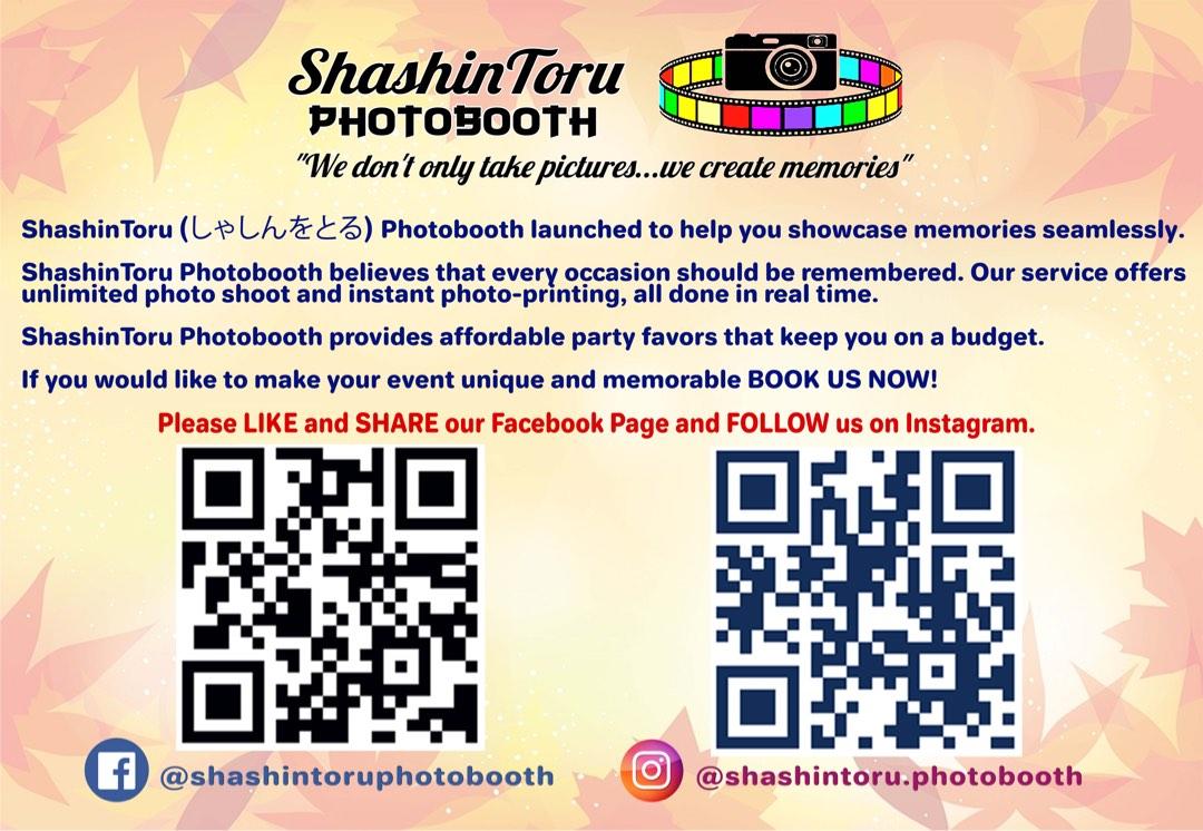 ShashinToru PhotoBooth Rental, Photography, Photography Accessories ...