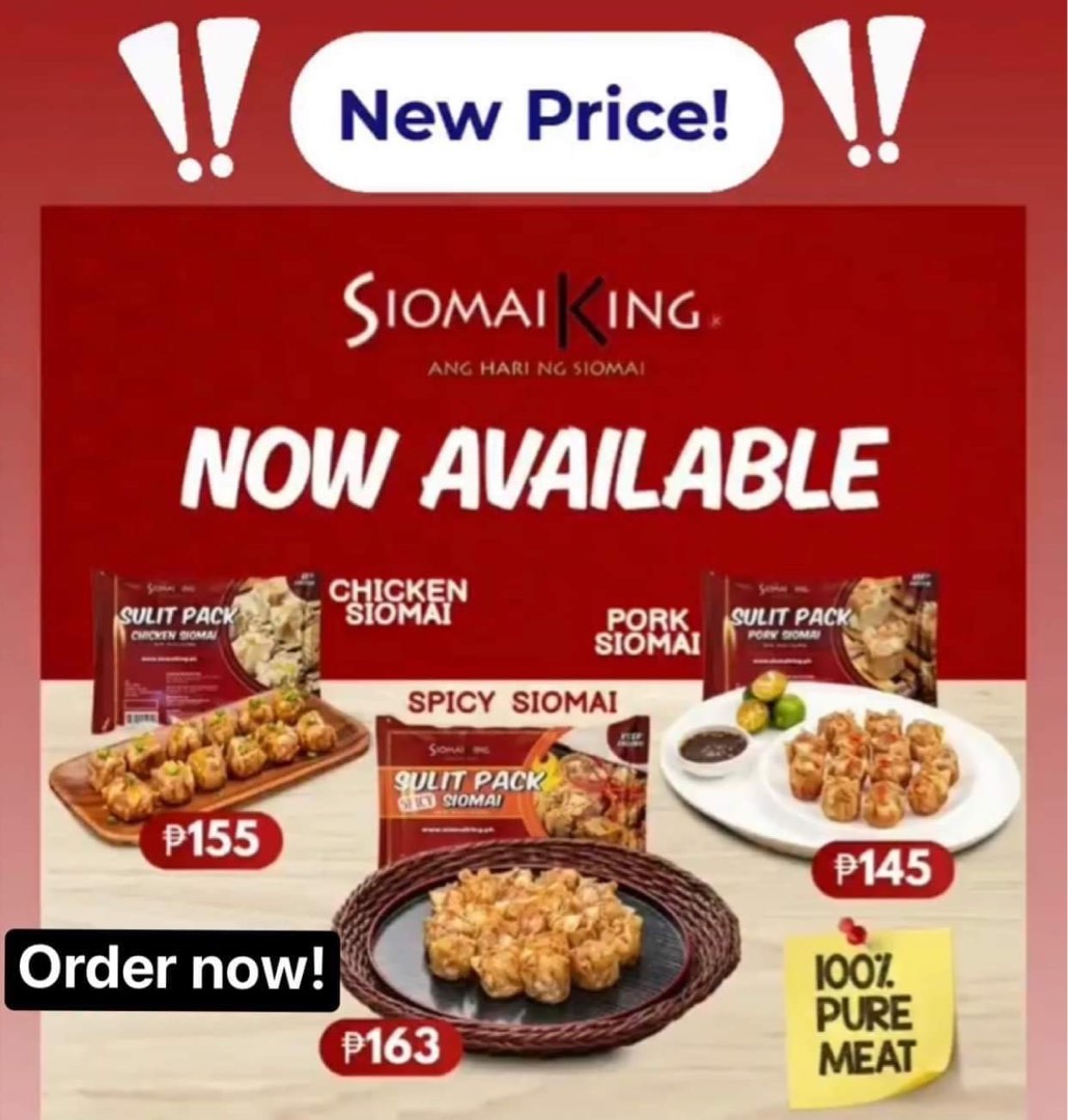 Siomai King, Food & Drinks, Chilled & Frozen Food on Carousell