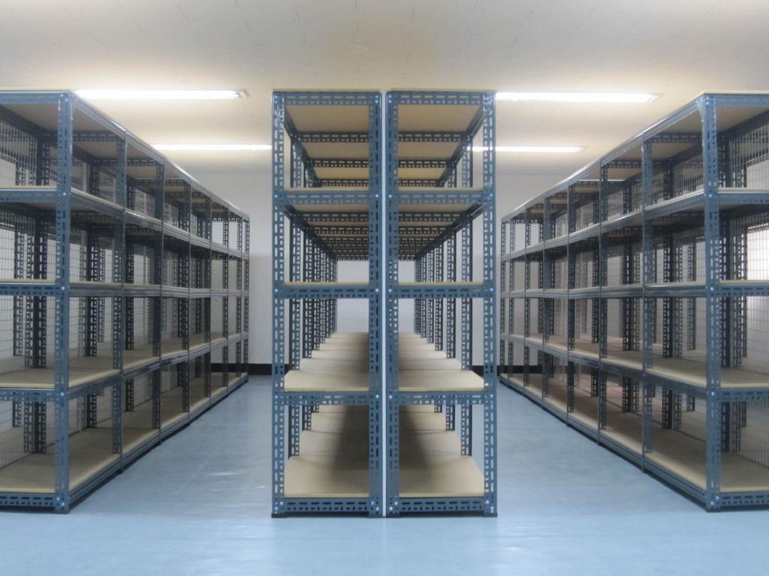 Slotted Angle Bar Wooden Shelves, Furniture & Home Living, Furniture ...