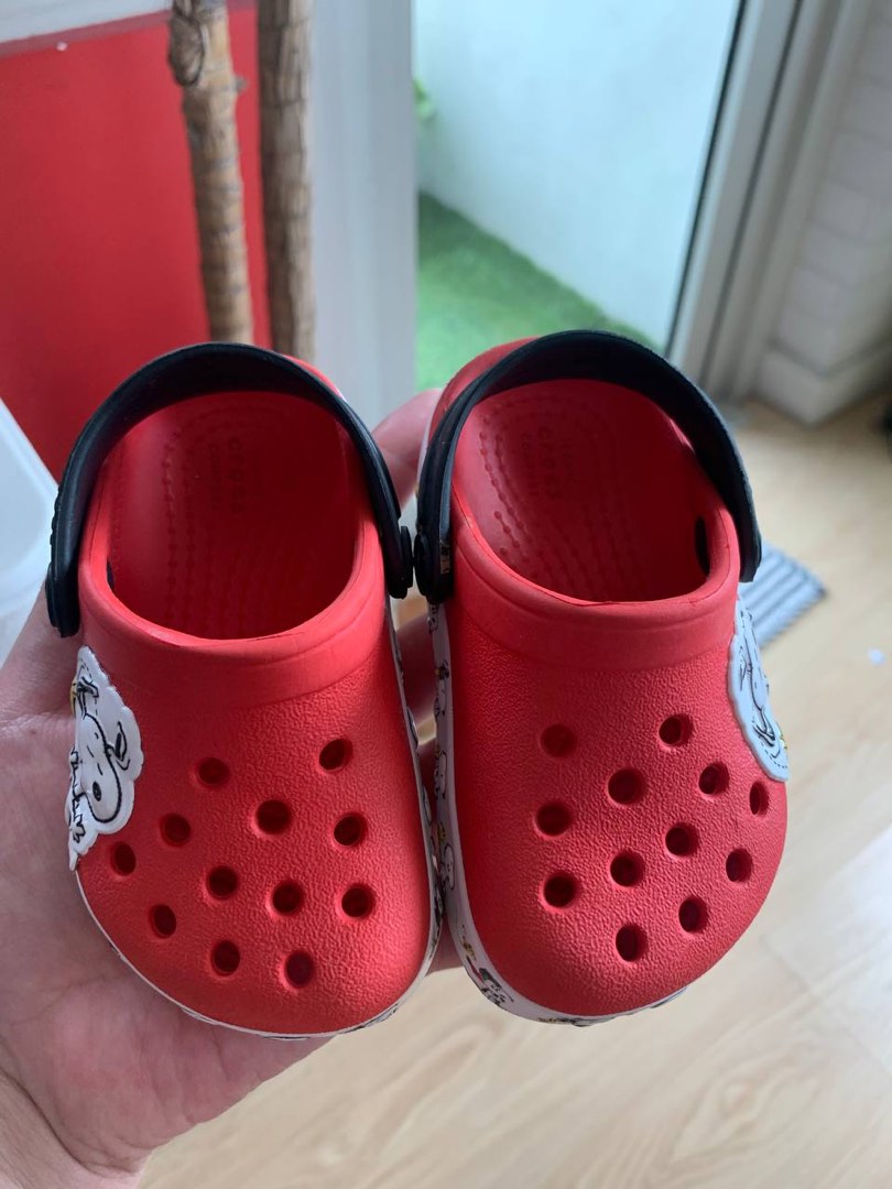 Snoopy Crocs, Babies & Kids, Babies & Kids Fashion on Carousell
