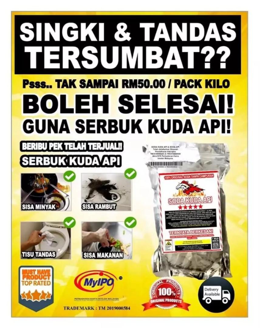 Soda Kuda Api Penyelesaian Singki Tandas Tersumbat, Furniture & Home ...