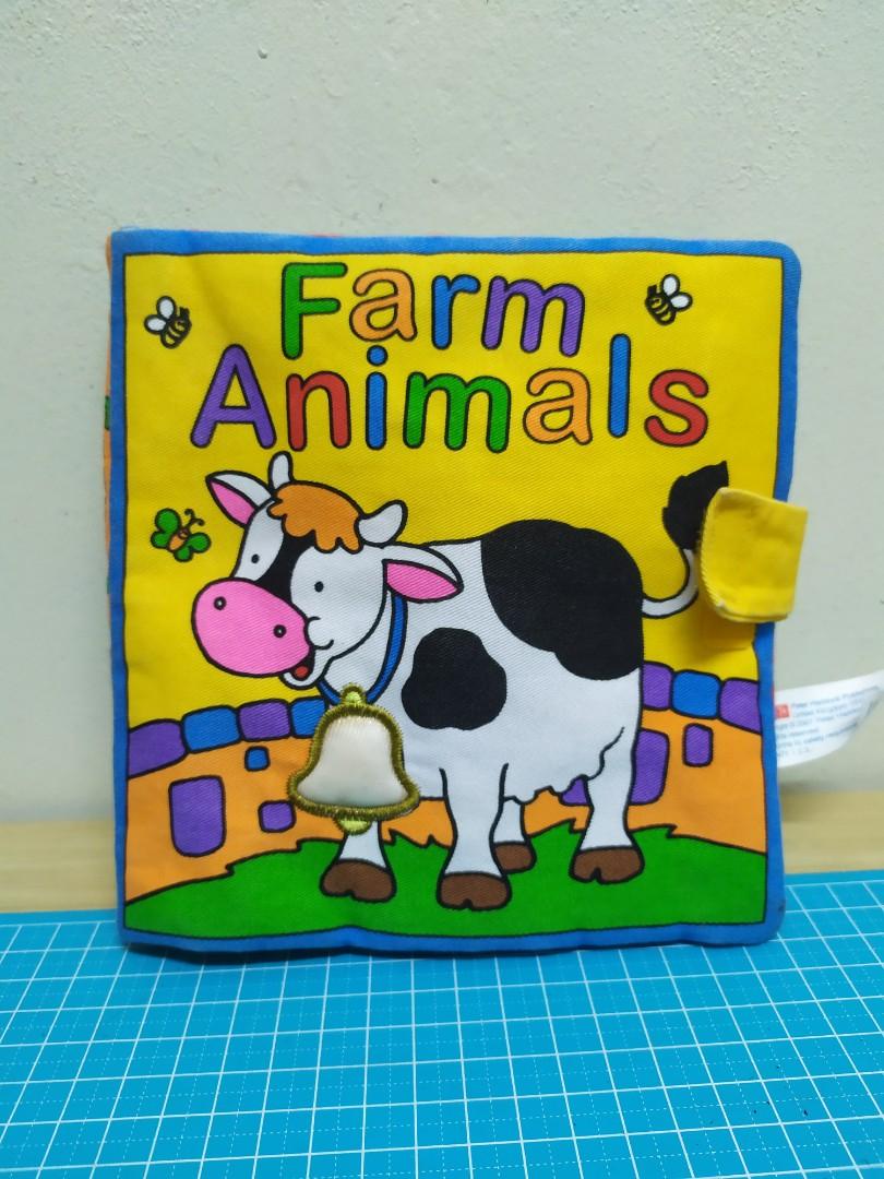 Soft Book Farm Animals, Babies & Kids, Infant Playtime on Carousell