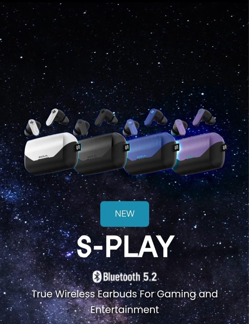Soul S-Play 真無線娛樂耳機, 音響器材, 耳機 - Carousell
