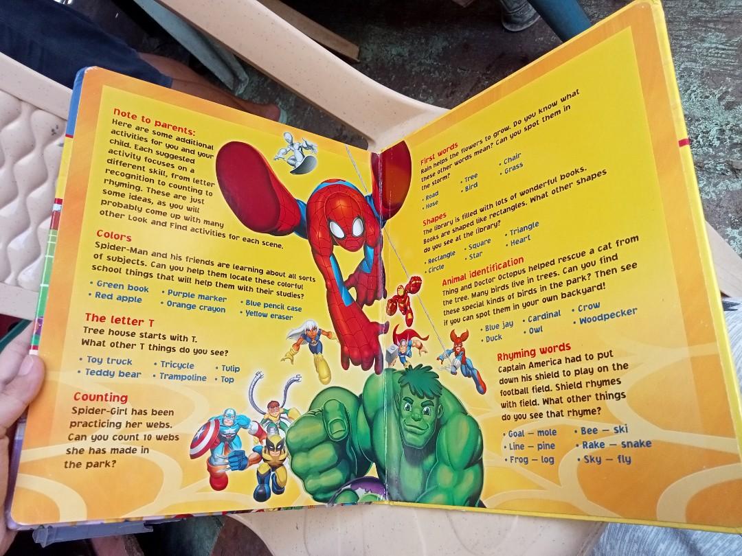 SPIDER-MAN & FRIENDS MARVEL FIRST LOOK AND FIND (HB) BOARD BOOK ...