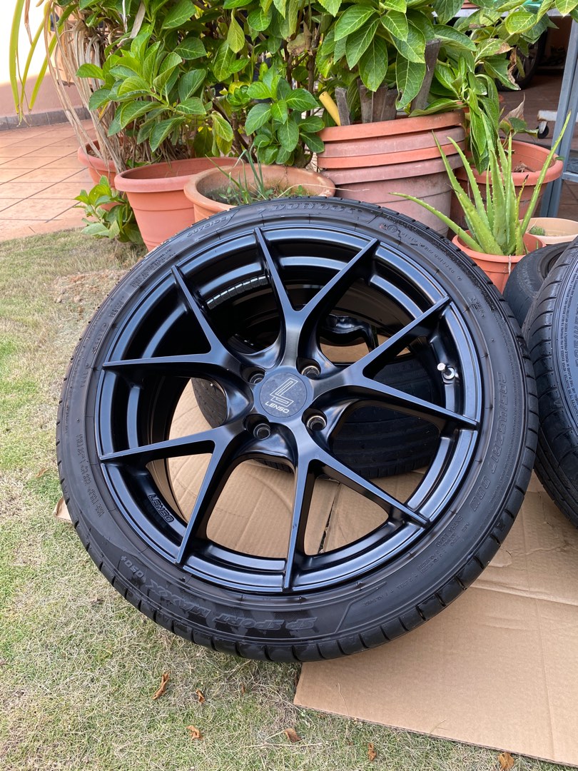 Sport Rim LENSO jager Dyna rims 17 inch, Auto Accessories on Carousell