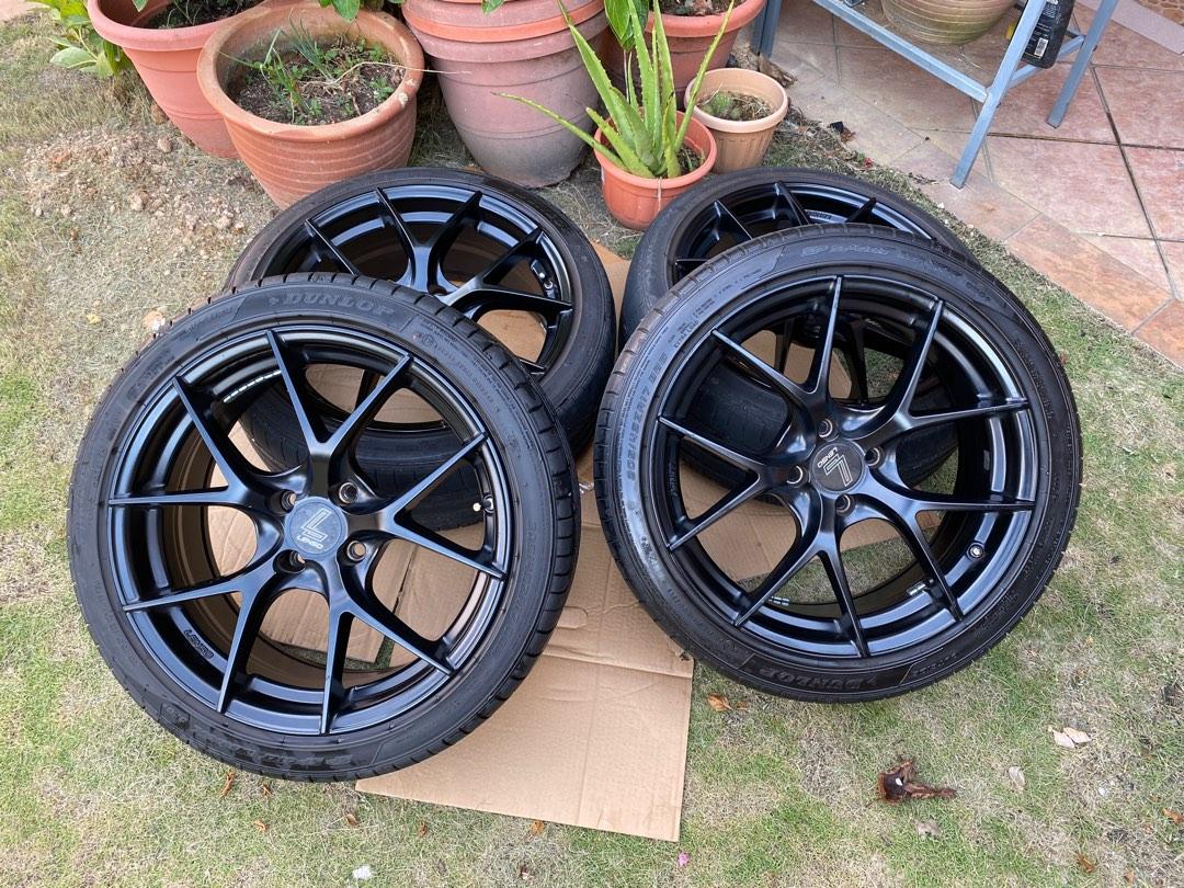Sport Rim LENSO jager Dyna rims 17 inch, Auto Accessories on Carousell
