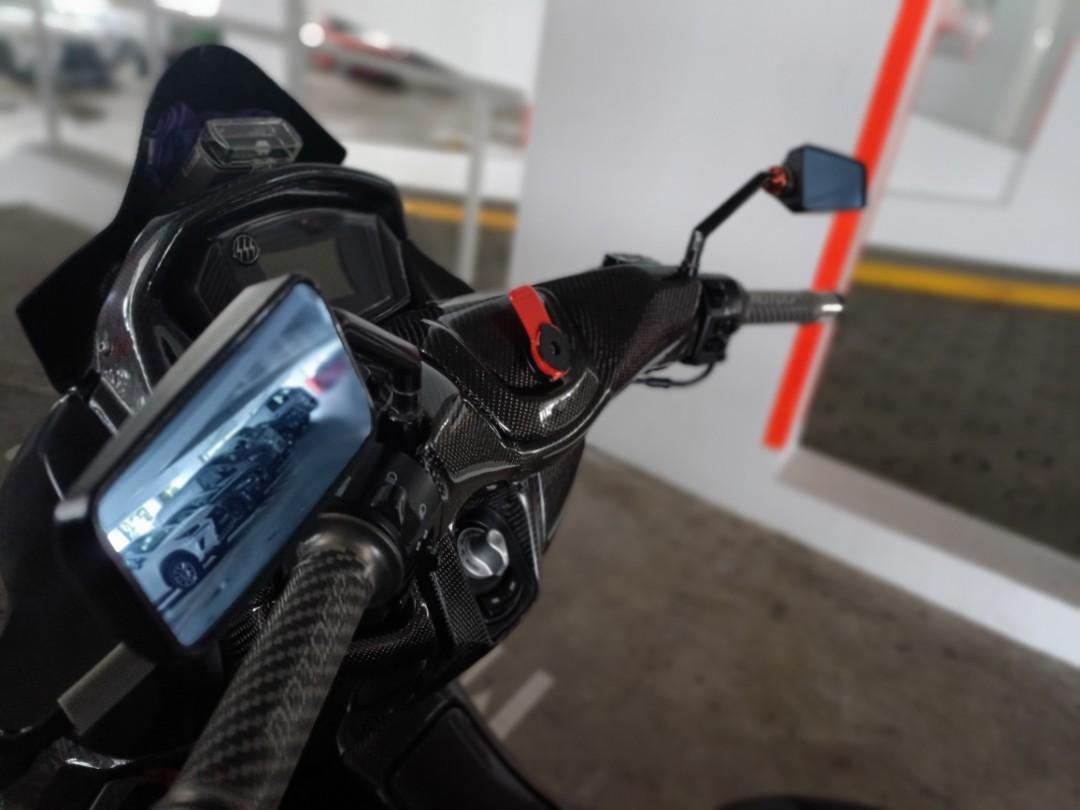 Stage 6 F1 mirrors (Taiwan Product) Nmax, Vespa, Gilera, Xmax, Adv ...