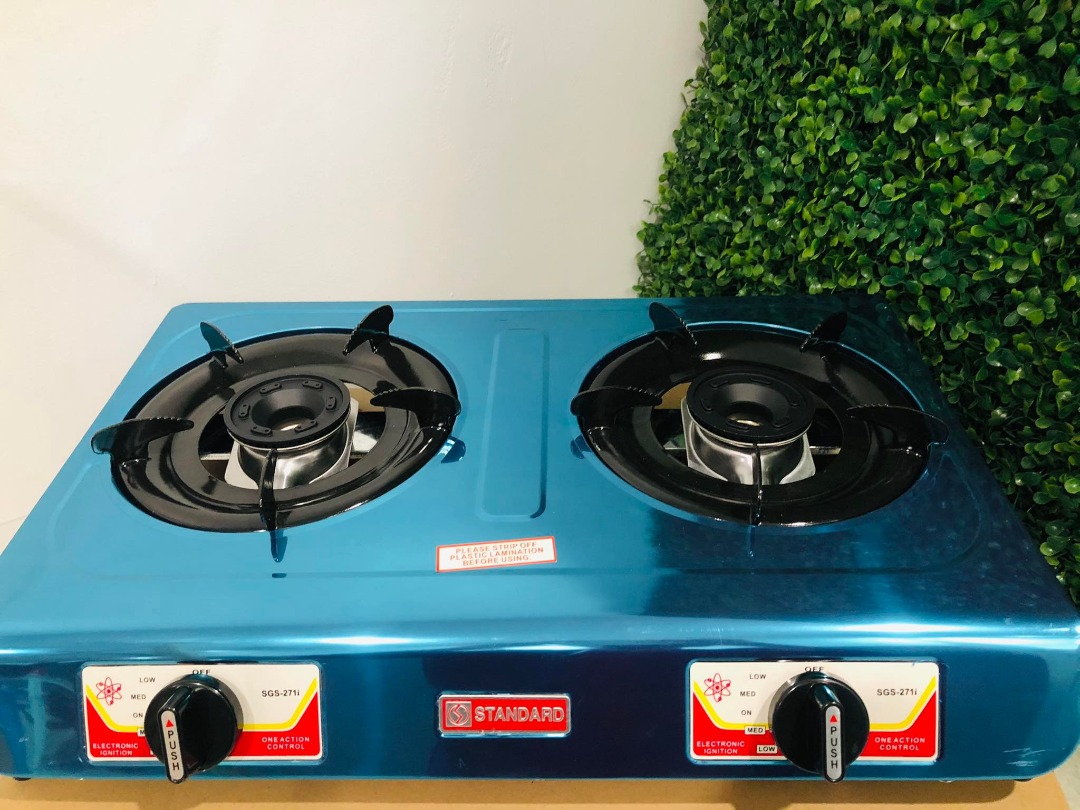 Standard Double Burner Gas Stove Slim Type SGS-271i, TV & Home ...