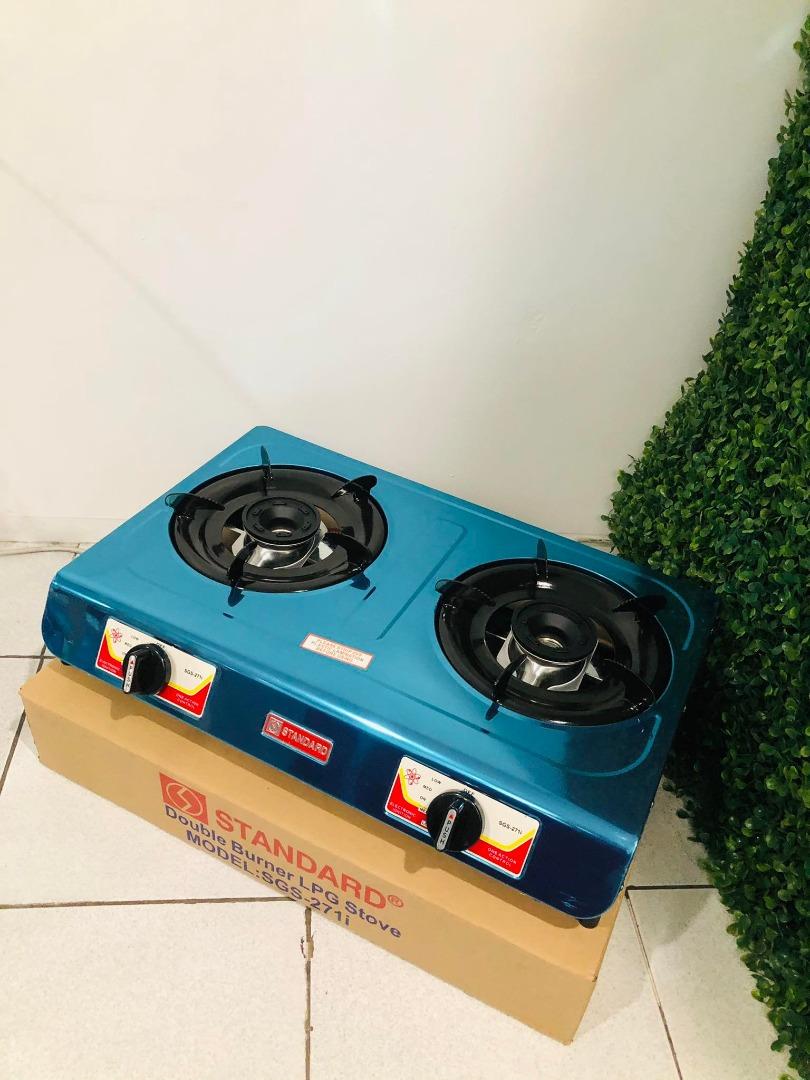 Standard Double Burner Gas Stove Slim Type SGS-271i, TV & Home ...