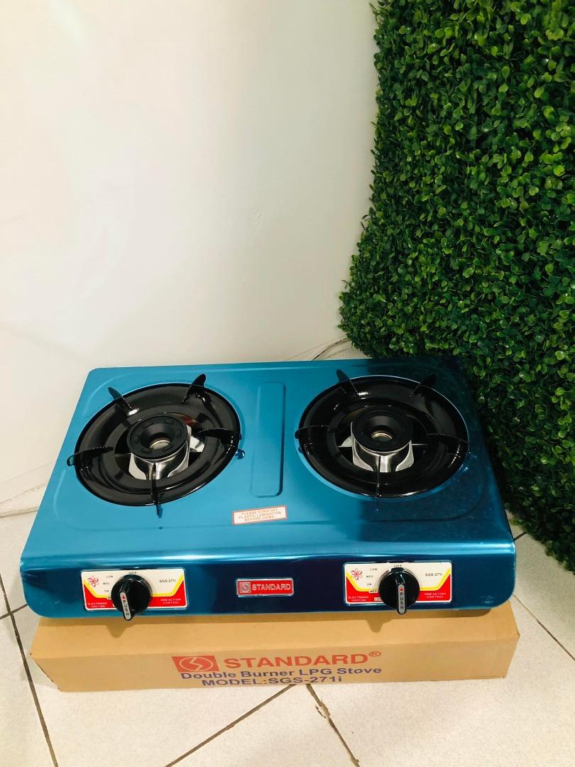 Standard Double Burner Gas Stove Slim Type SGS-271i, TV & Home ...