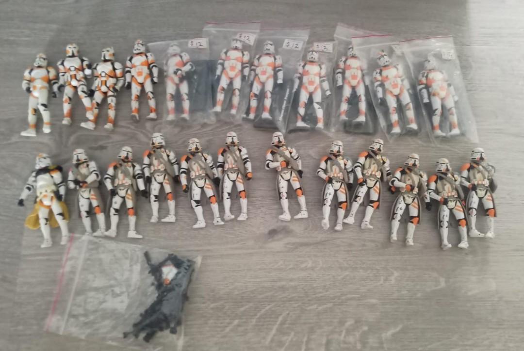 Star Wars 3.75 212th Utapau Clone and Airborne troopers loose lot ...