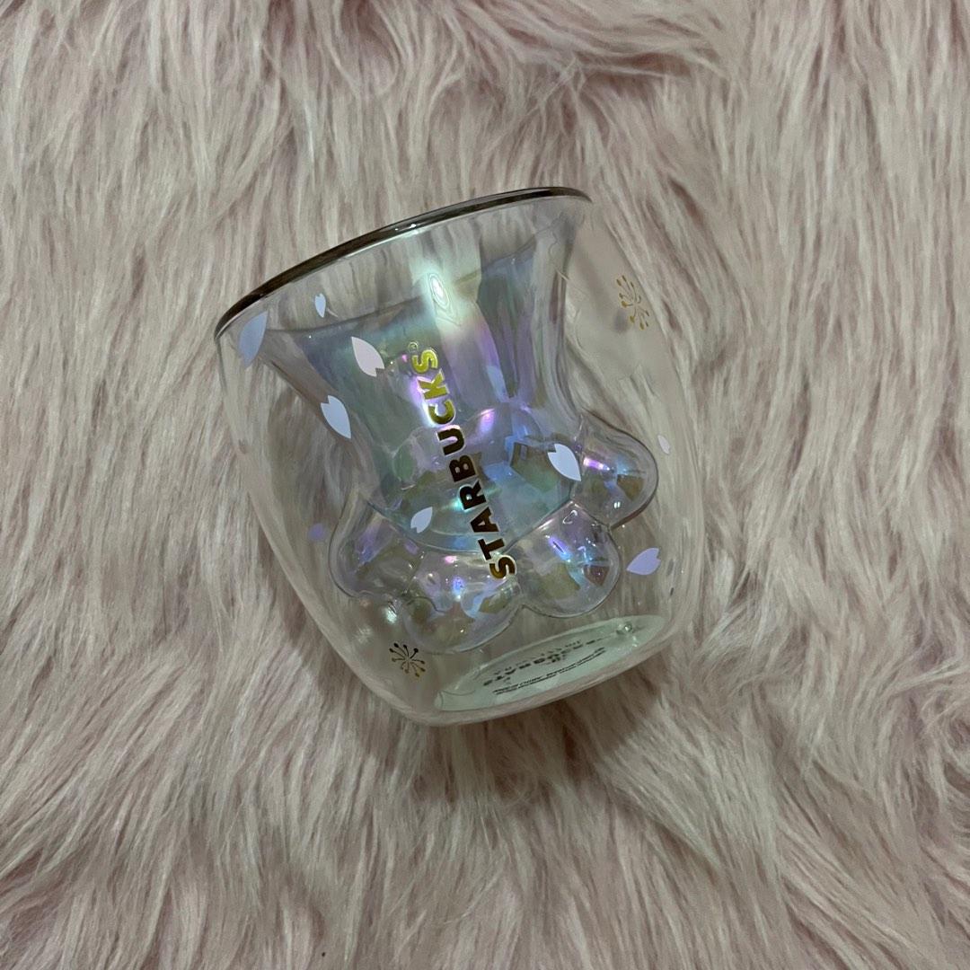 Starbucks Cat Paw Glass Cup Purple 177ml, Furniture & Home Living ...
