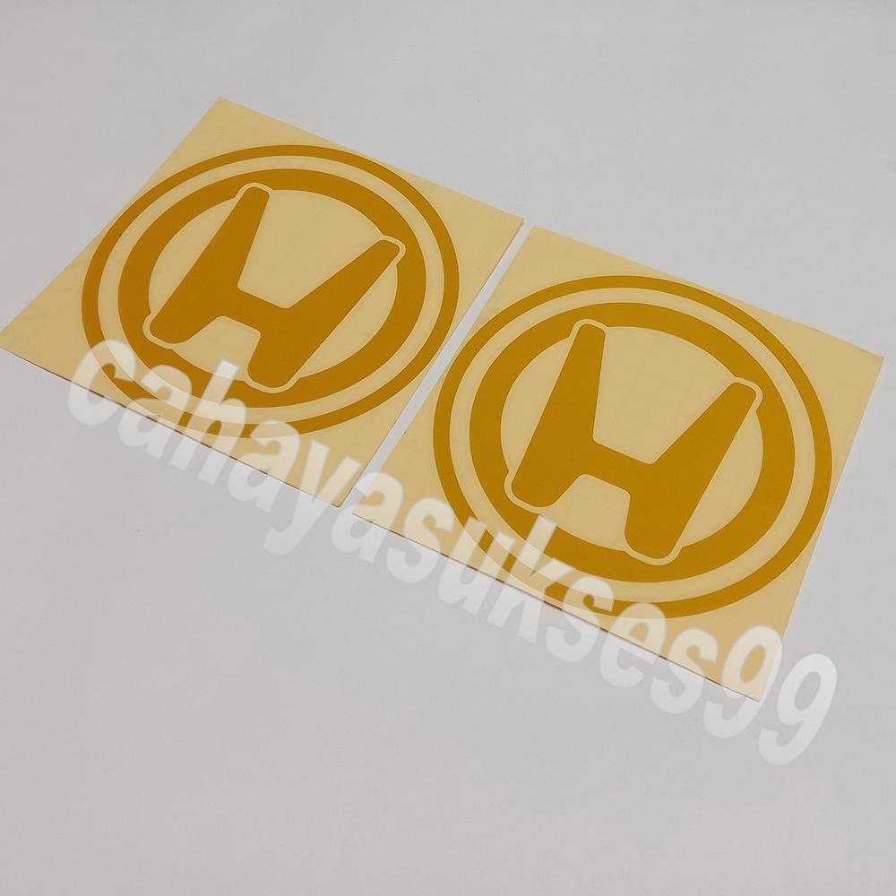 Sticker HONDA Bulat 15cm Kuning Reflective Cutting Sticker Body Motor ...