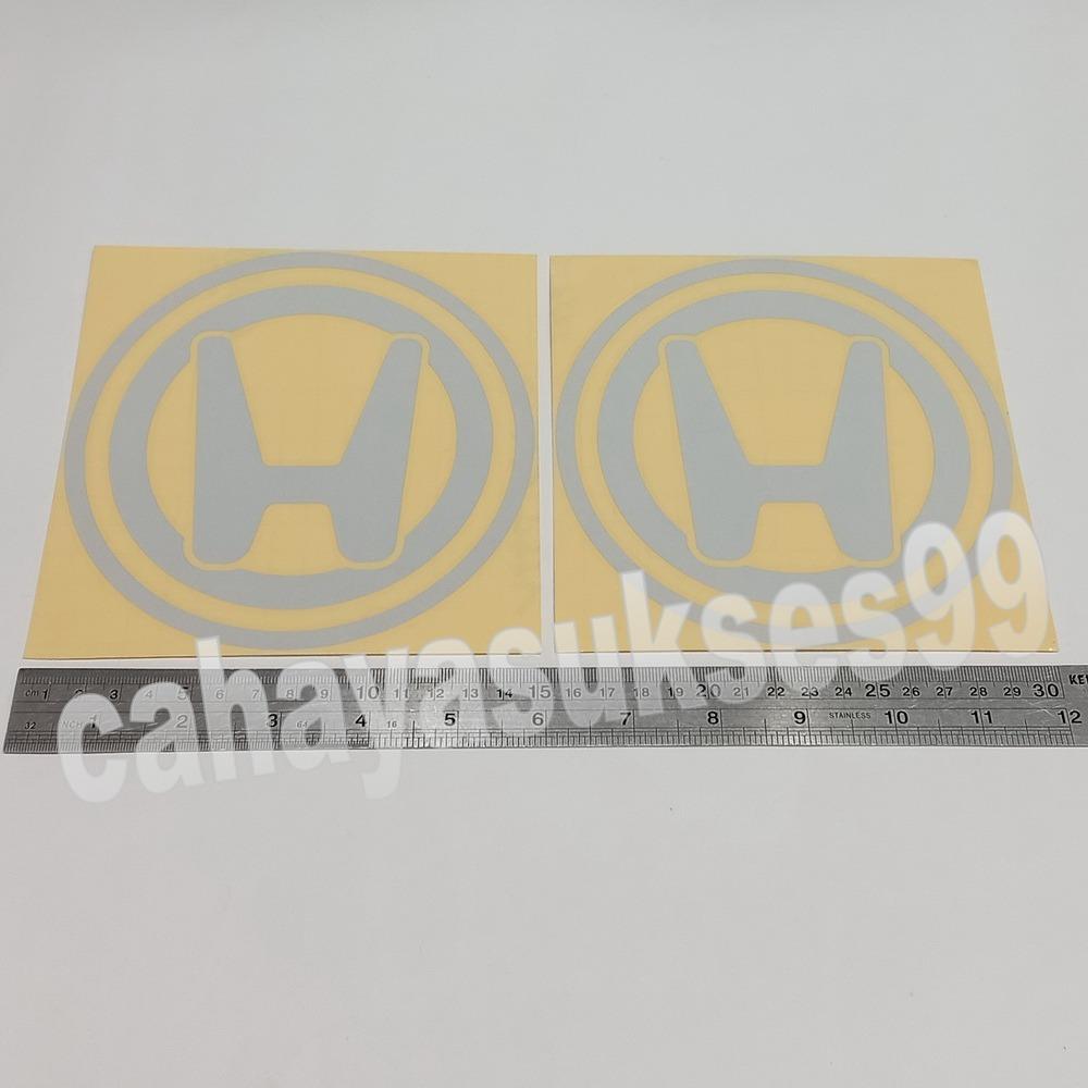 Sticker HONDA Bulat 15cm Putih Reflective Cutting Sticker Body Motor ...