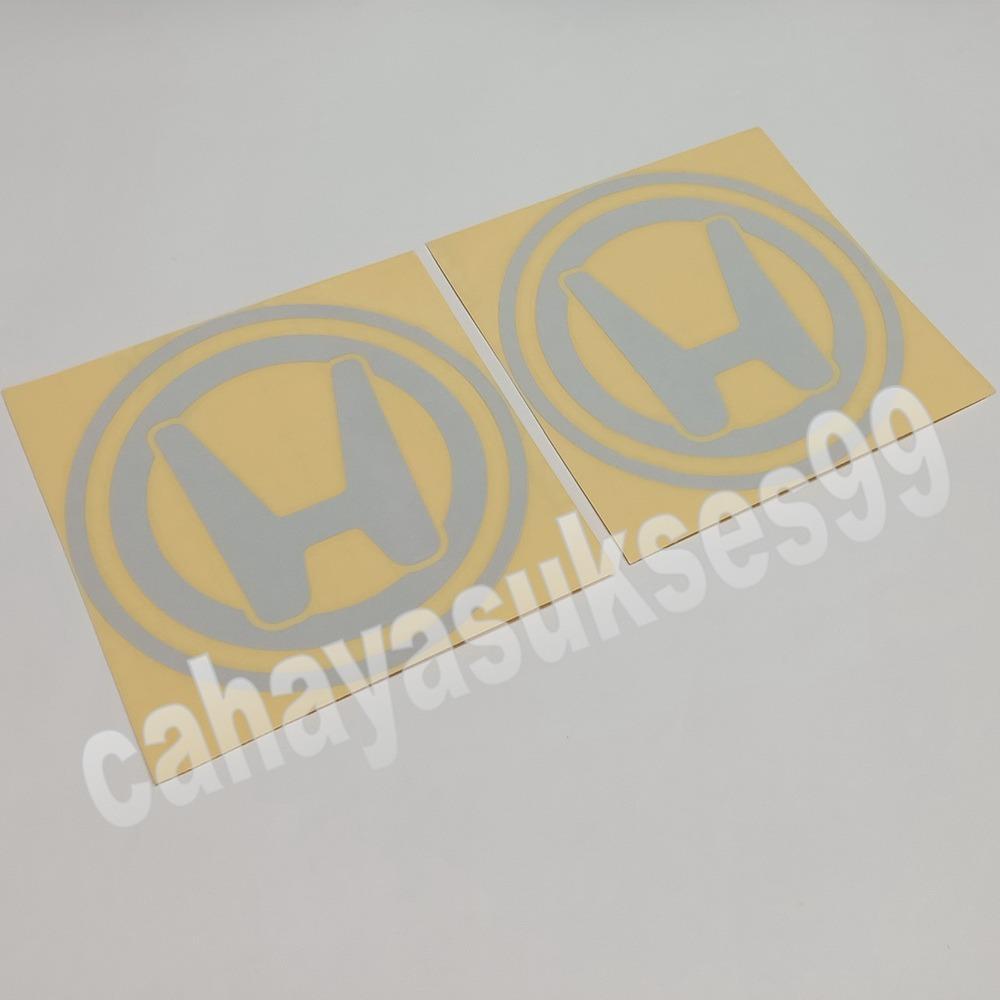 Sticker HONDA Bulat 15cm Putih Reflective Cutting Sticker Body Motor ...