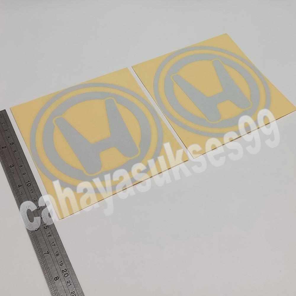 Sticker HONDA Bulat 15cm Putih Reflective Cutting Sticker Body Motor ...