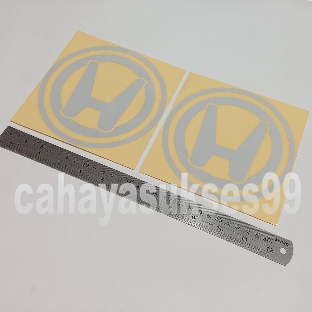 Sticker HONDA Bulat 15cm Putih Reflective Cutting Sticker Body Motor ...