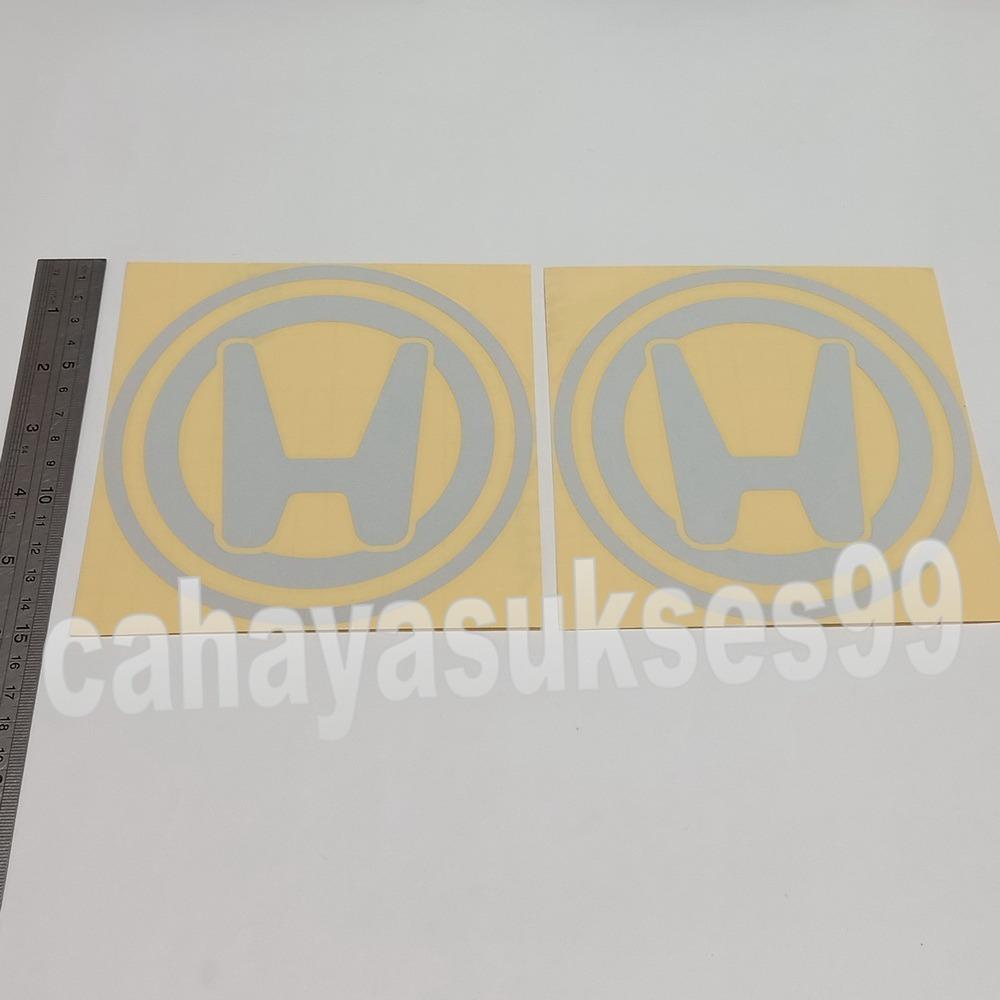 Sticker HONDA Bulat 15cm Putih Reflective Cutting Sticker Body Motor ...
