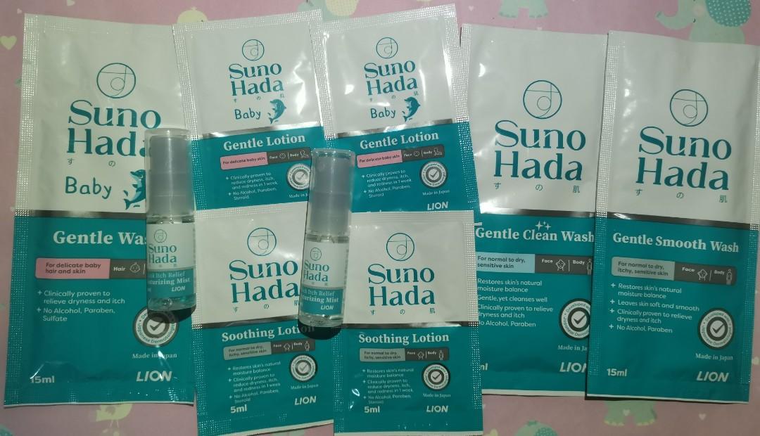 Sunohada samples, Beauty & Personal Care, Bath & Body, Body Care on Carousell