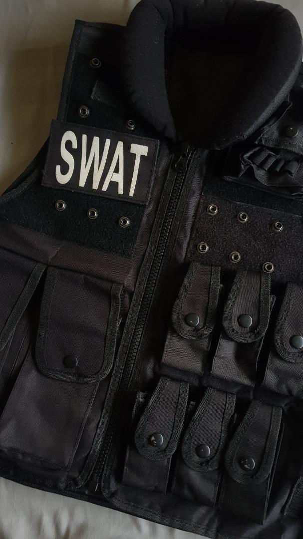 Tactical NWOT Swat vest with holster, Men's Fashion, Tops & Sets, Vests ...