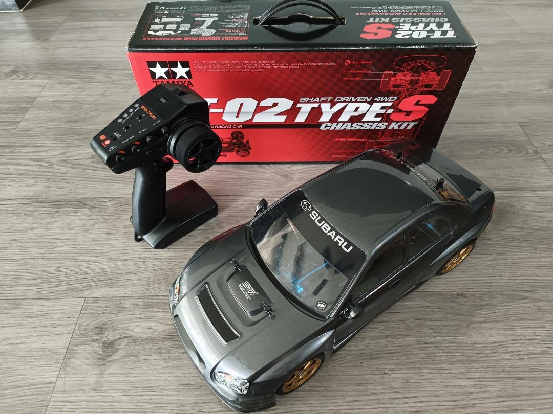 Tamiya rc 1/10 TT02 type S with Subaru WRX shell, Hobbies & Toys, Toys & Games on Carousell
