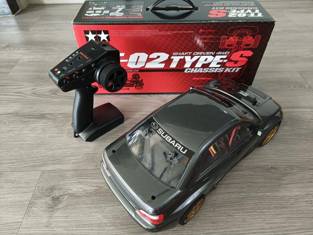 Tamiya rc 1/10 TT02 type S with Subaru WRX shell, Hobbies & Toys, Toys ...