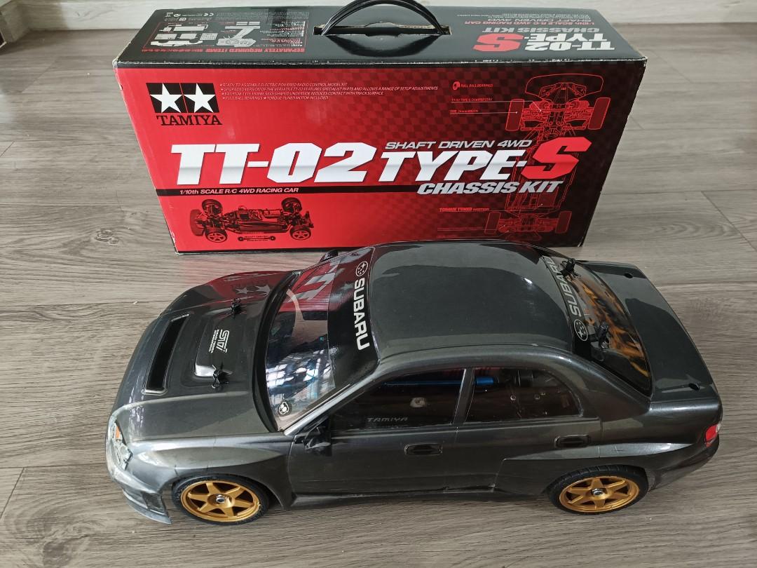 Tamiya rc 1/10 TT02 type S with Subaru WRX shell, Hobbies & Toys, Toys & Games on Carousell