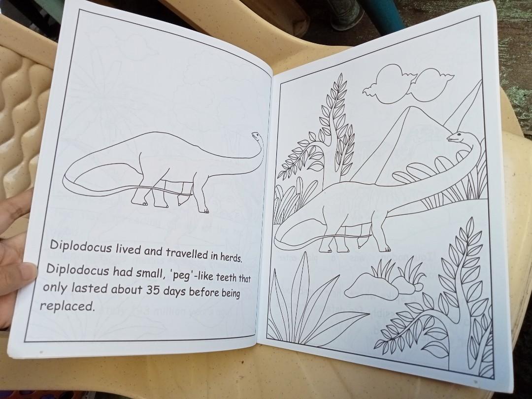 THE BIG DINOSAUR COLORING BOOK: Jumbo Kids Coloring Book With Dinosaur ...
