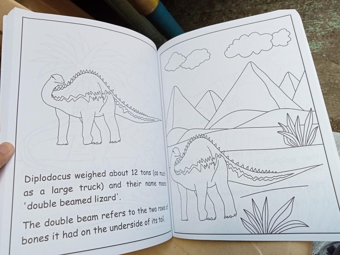 THE BIG DINOSAUR COLORING BOOK: Jumbo Kids Coloring Book With Dinosaur ...