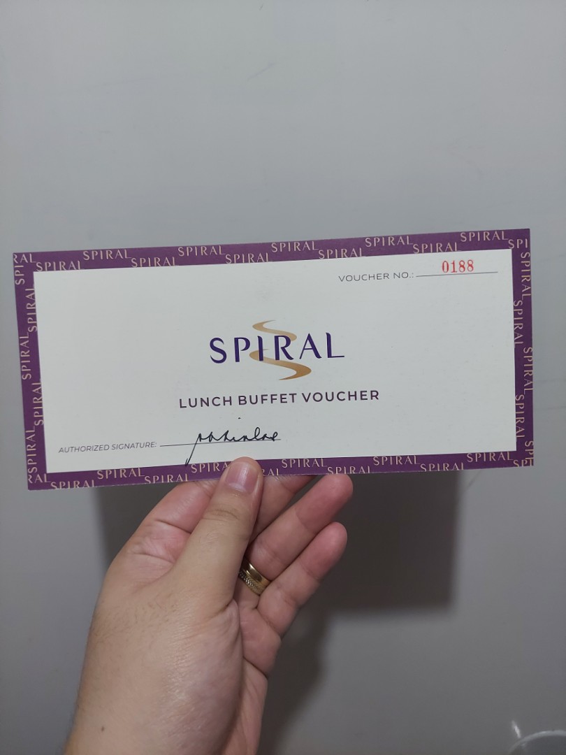 THE SPIRAL BUFFET VOUCHER, Tickets & Vouchers, Vouchers on Carousell