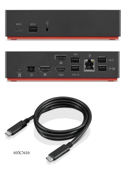 ThinkPad USB-C Dock Gen 2 docking station, 電腦＆科技, 電腦周邊及配件, 電腦線、轉接線及轉換器 ...