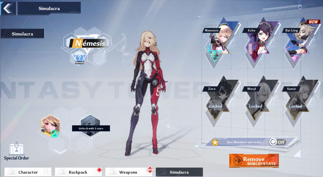 TOF Tower of Fantasy Nemesis Starter Account, Video Gaming, Gaming ...