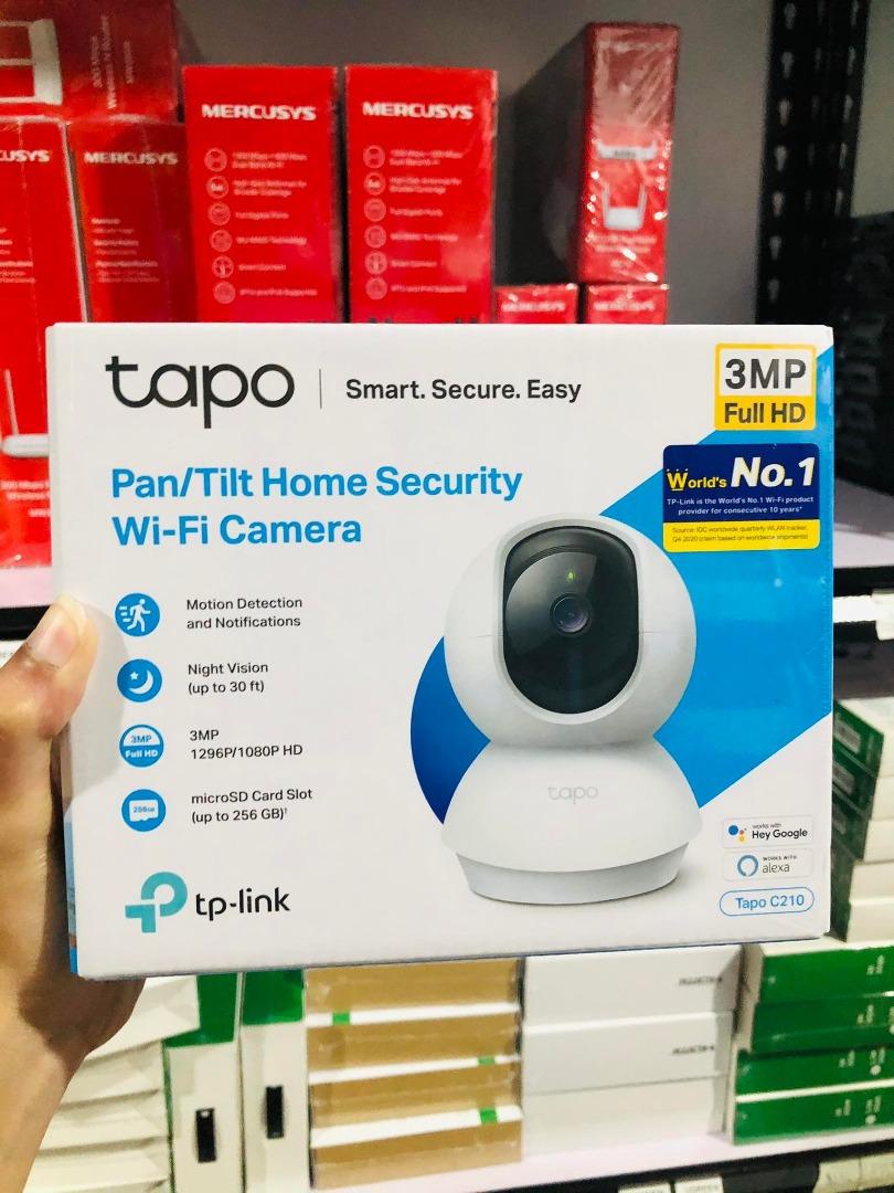 TP-Link Tapo C210 Pan/Tilt Home Security Wi-Fi Camera, Furniture & Home ...
