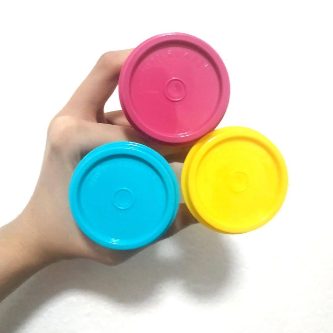 Tupperware 60 ml Rainbow Midget Mini Round Container Set of 6 ...